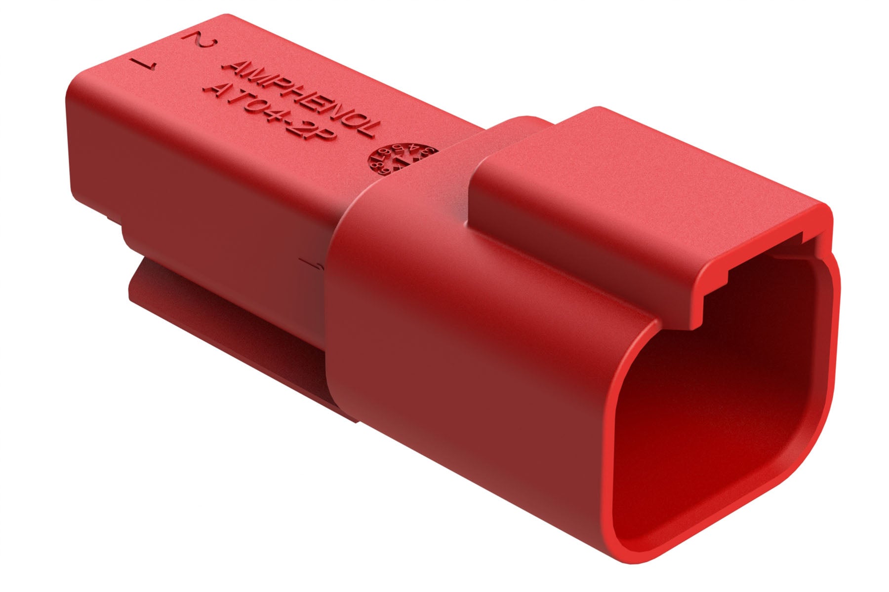 AT04-2P-RD01RED 2-Way Receptacle, Male Connector with Reduced Diameter – Amphenol Australia