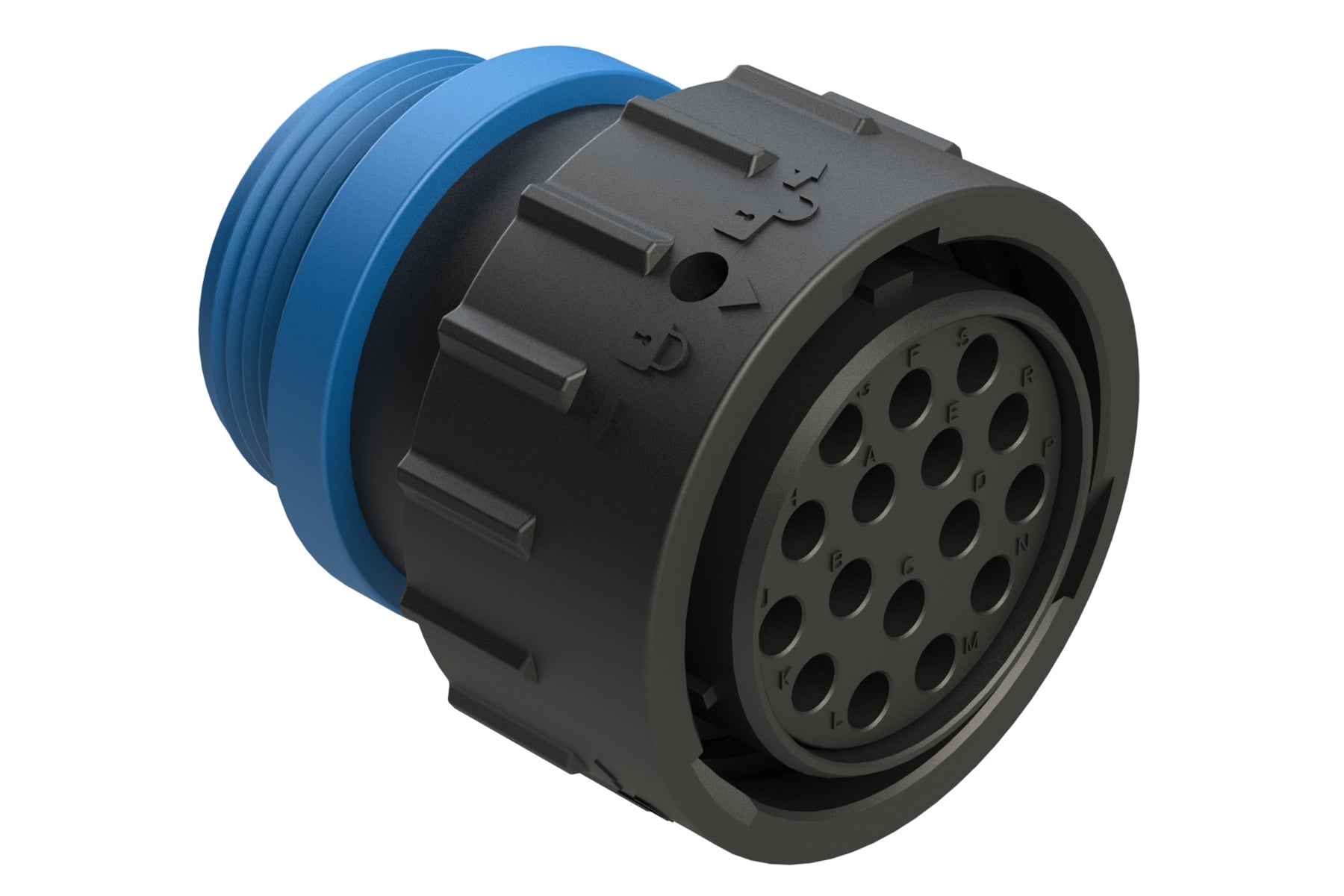 AHDP06-24-16SR-STA 16 Position Plug, Socket, Shell Size 24, Reduced Di ...