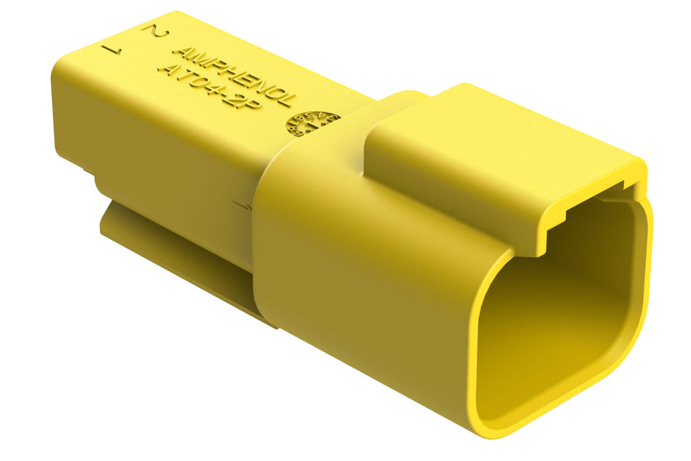 AT04-2P-RD01YEL 2-Way Receptacle, Male Connector with Reduced Diameter – Amphenol Australia
